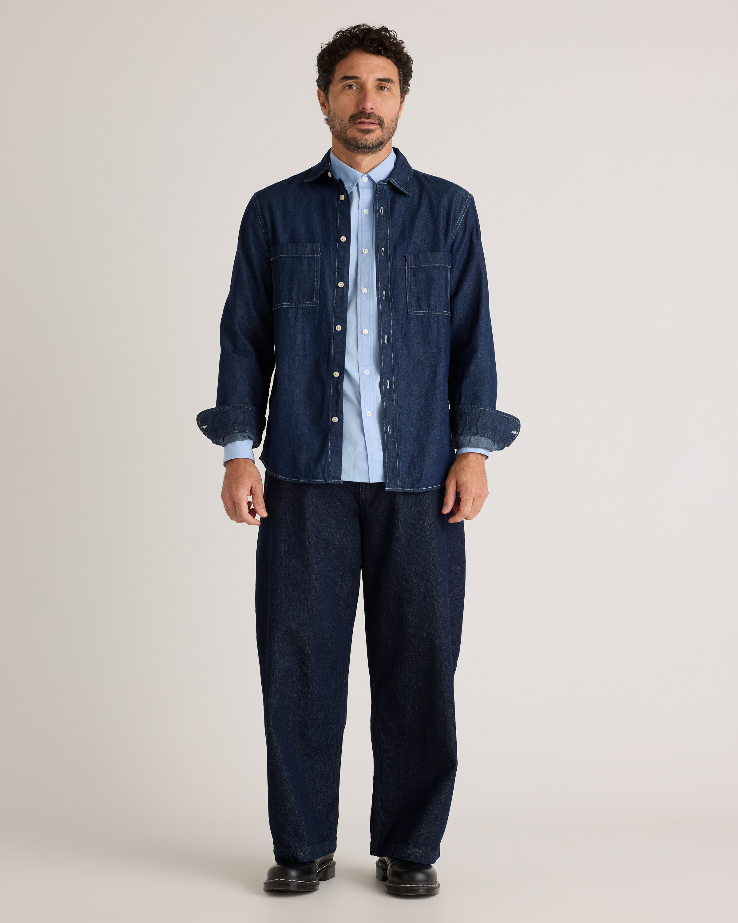 QUINCE men's stretch poplin shirt